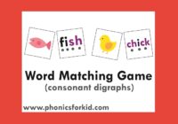 Word matching game (consonant digraphs) – แหล่งรวมการเรียนรู้ phonics ...